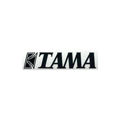 Tama Logo Decal Sticker Black TLS80BK - Drums Etc.