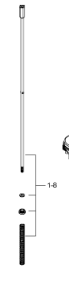 Tama Hi-Hat Lower Pull Rod and Spring Assembly HH20512 - Drums Etc.