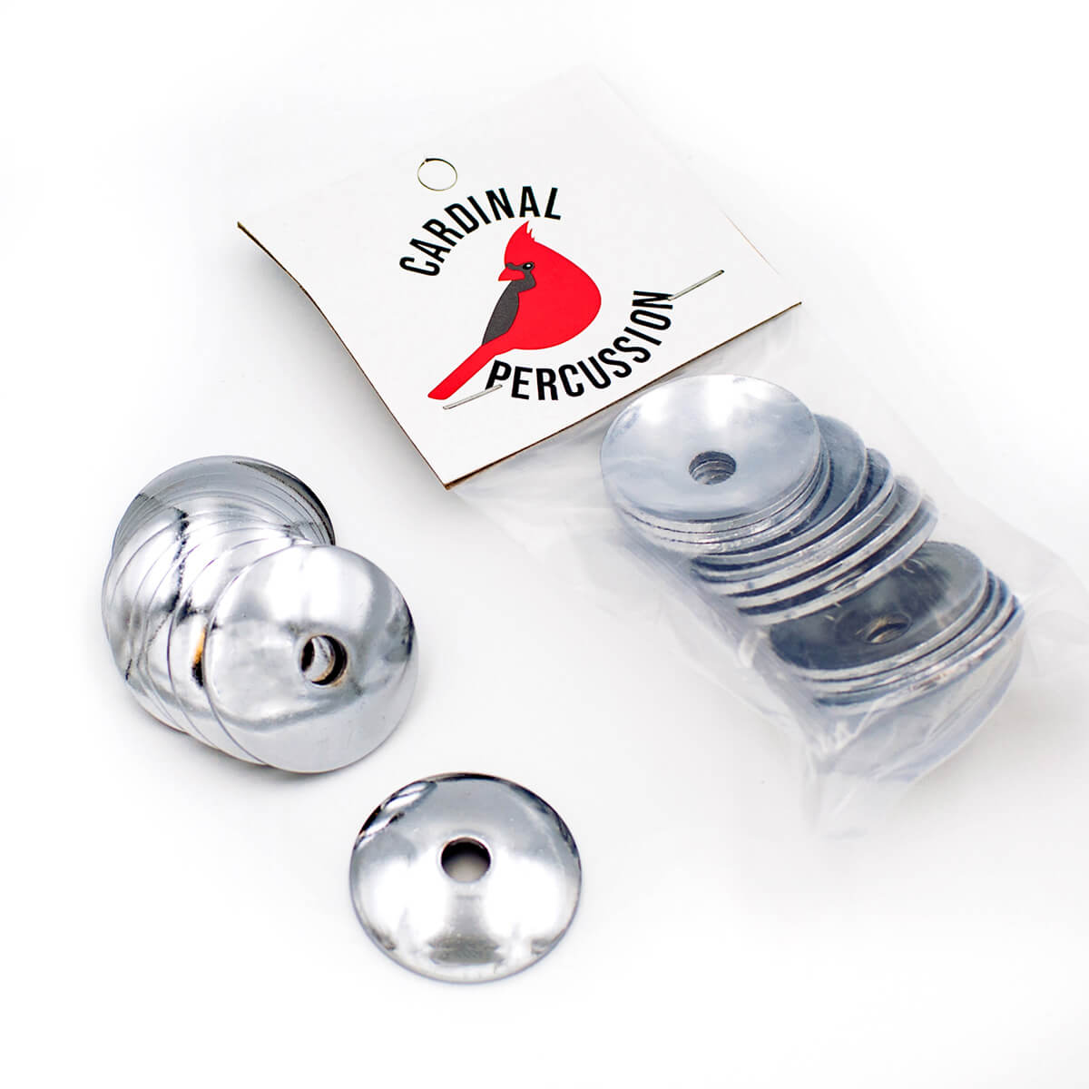 Cardinal Percussion 12 Pack Curved Metal Cymbal Washer - Drums Etc.