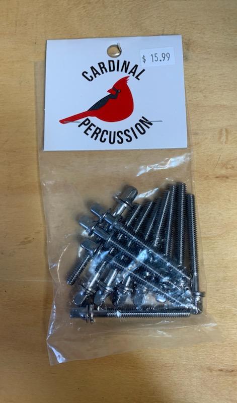 Cardinal Percussion 2.5" Tension Rods (12pk) CP632TS2.5 - Drums Etc.