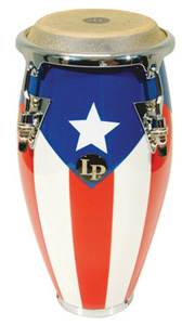 Latin Percussion Mini Tunable Puerto Rican Flag Wood Conga LPM198PR ...