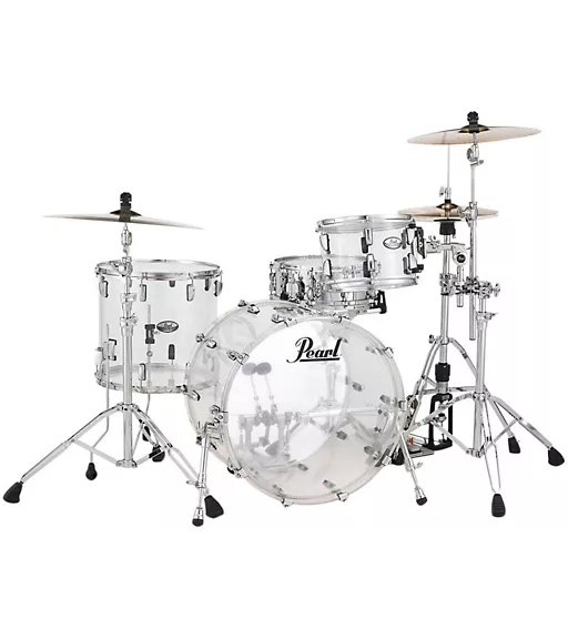 Pearl Crystal Beat 3 pc. Shell Pack - Ultra Clear - Drums Etc.