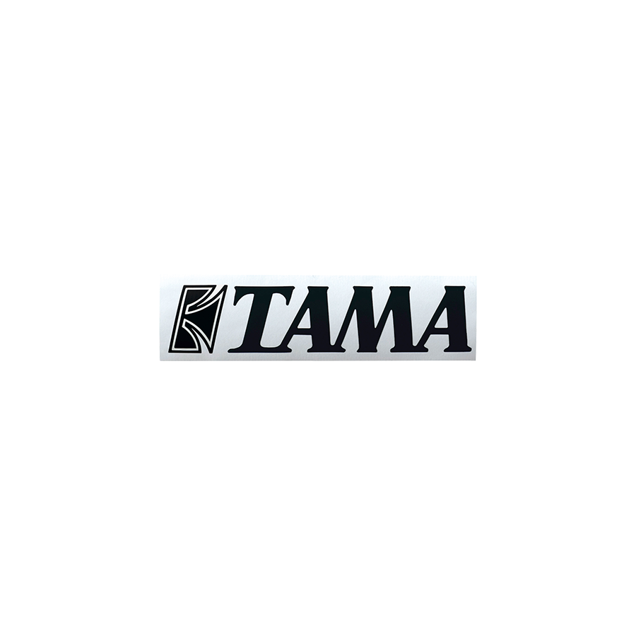 Tama Logo Decal Sticker Black TLS70BK - Drums Etc.