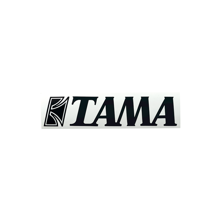 Tama Logo Decal Sticker Black TLS80BK - Drums Etc.