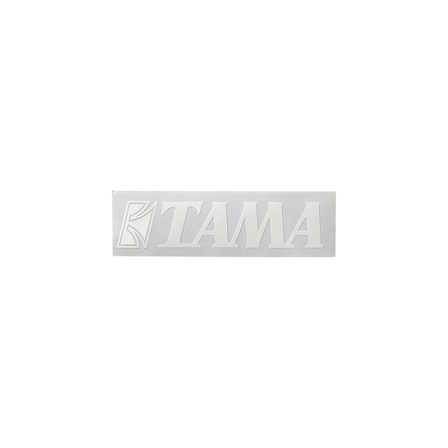 Tama Logo Decal Sticker White TLS70WH - Drums Etc.